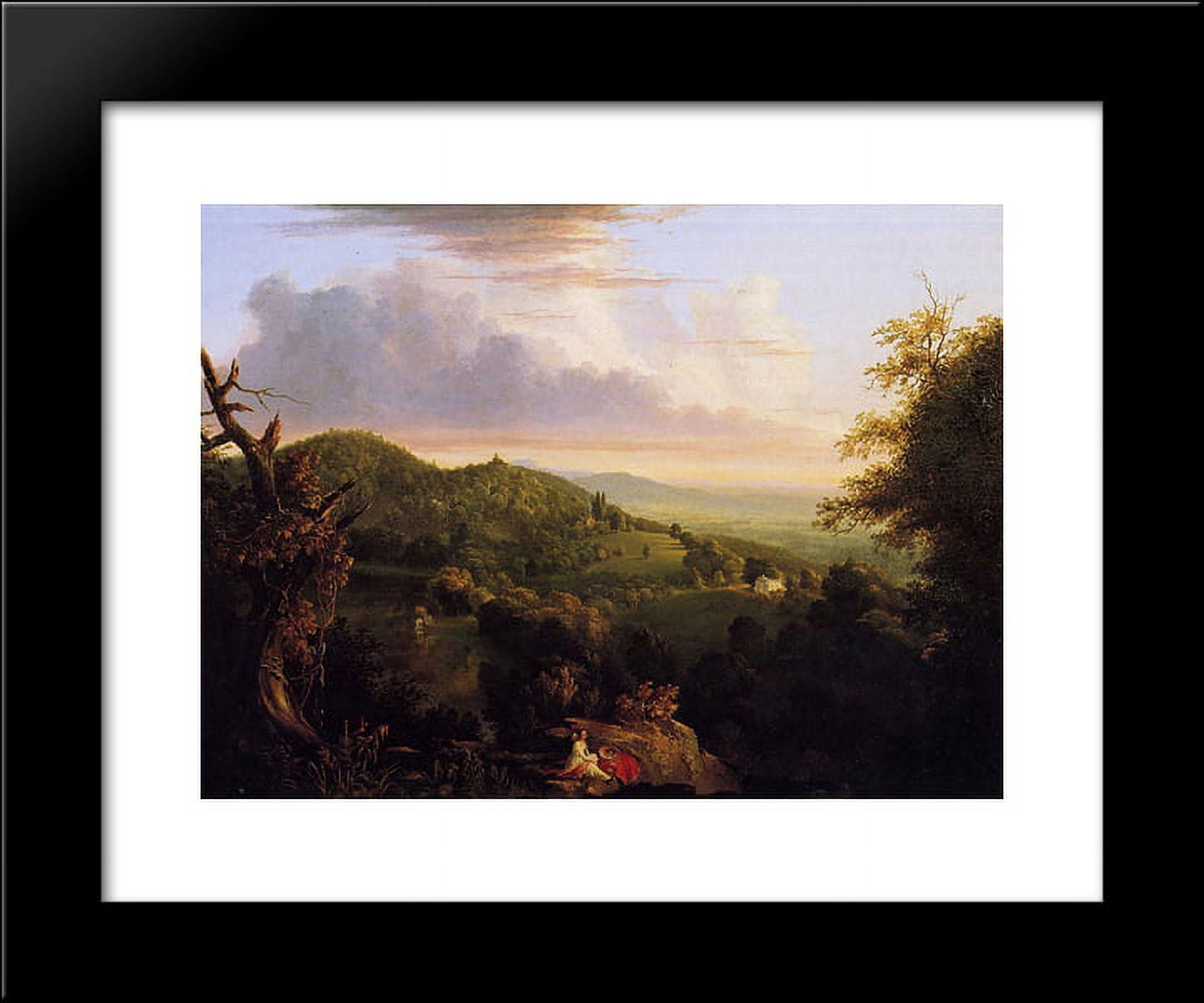 View of Monte Video Seat of Daniel Wadsworth 20x24 Framed Art Print by ...