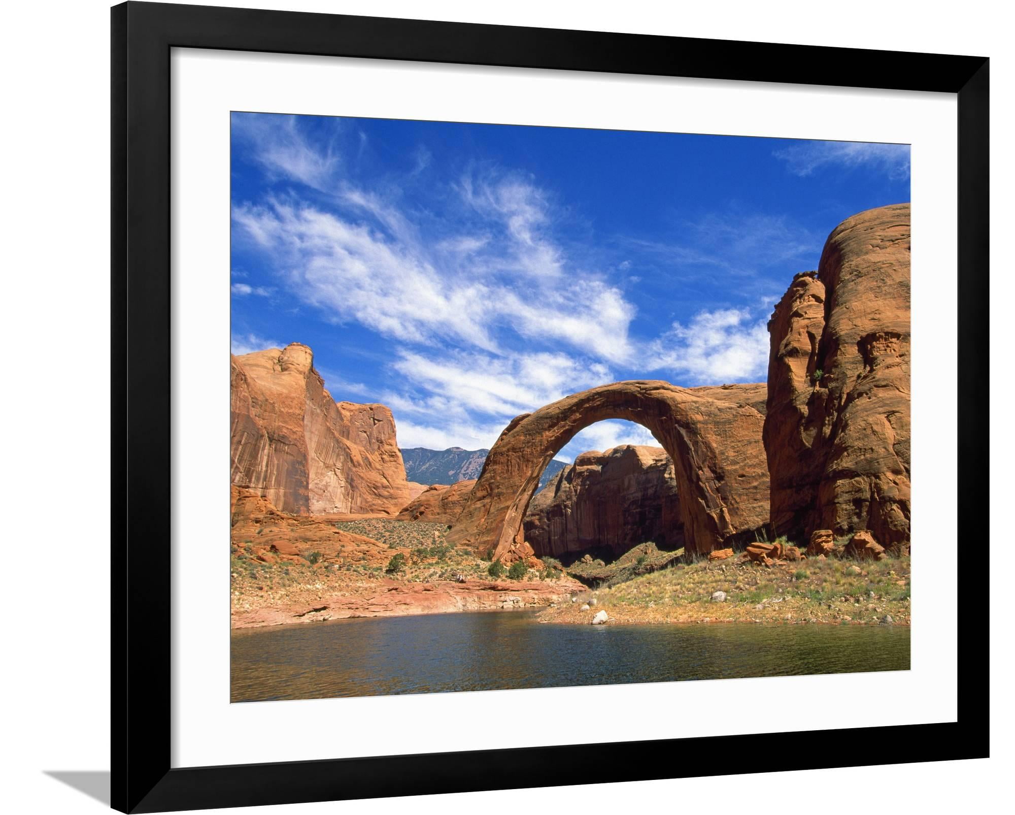 Art.com View of Rainbow Bridge, Lake Powell, Utah, USA Photographic ...