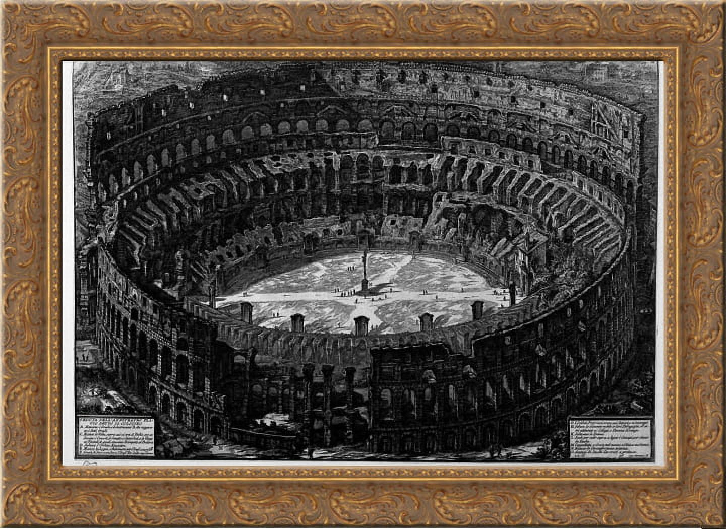 View of the Flavian Amphitheatre, called the Coliseum (a bird) 24x20 ...
