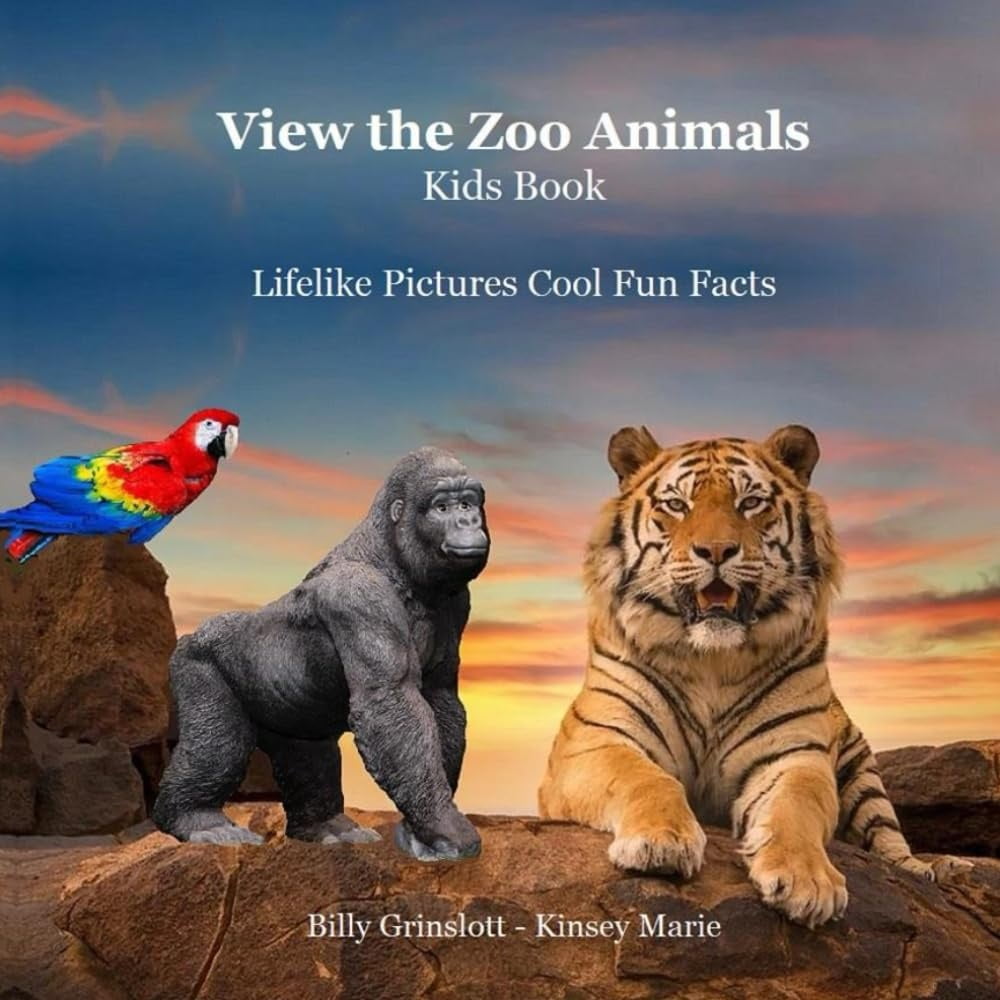 View the Zoo Animals Kids Book Lifelike Images - Walmart.com