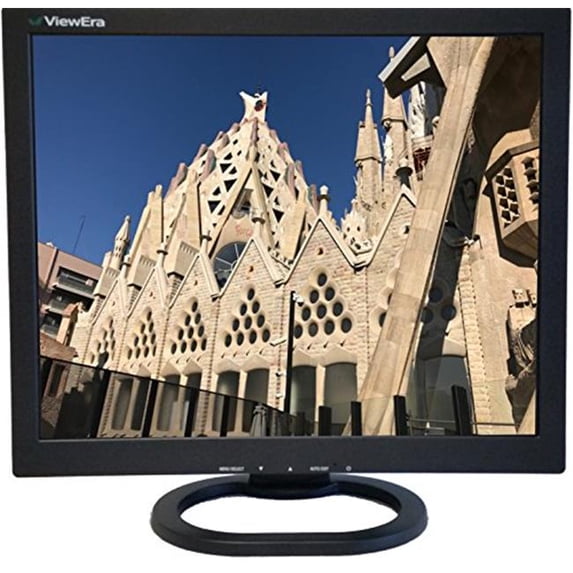 ViewEra 17 in. LCD & LED Security Monitor with VGA, BNC In & Out ...