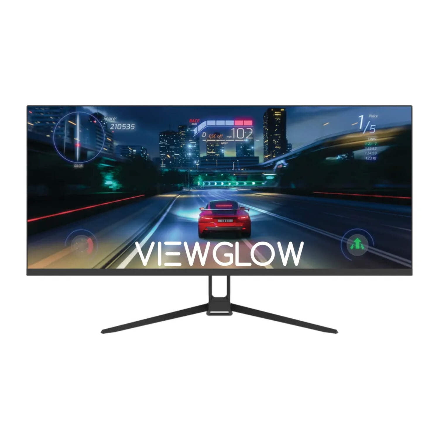 ViewGlow 34" WQHD LED Computer Monitor, 3440x1440 Resolution, 1ms 100Hz ...