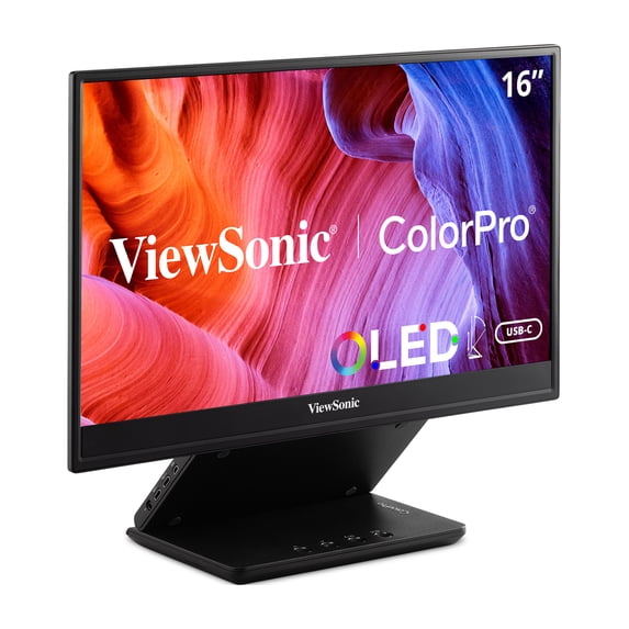 "ViewSonic VP16-OLED 15.6"" Portable 1080p OLED 60W USB-C Monitor with ...