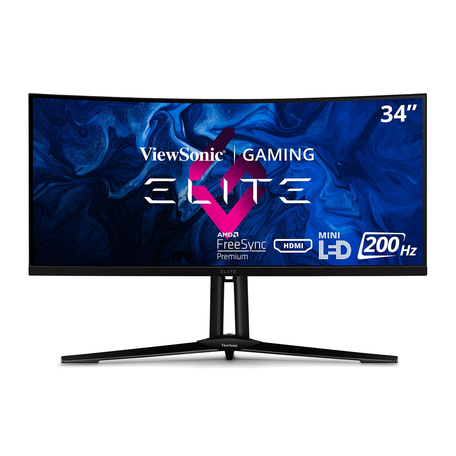 ViewSonic ELITE XG341C-2K 34 Inch 1440p Curved Gaming Monitor with 1ms ...