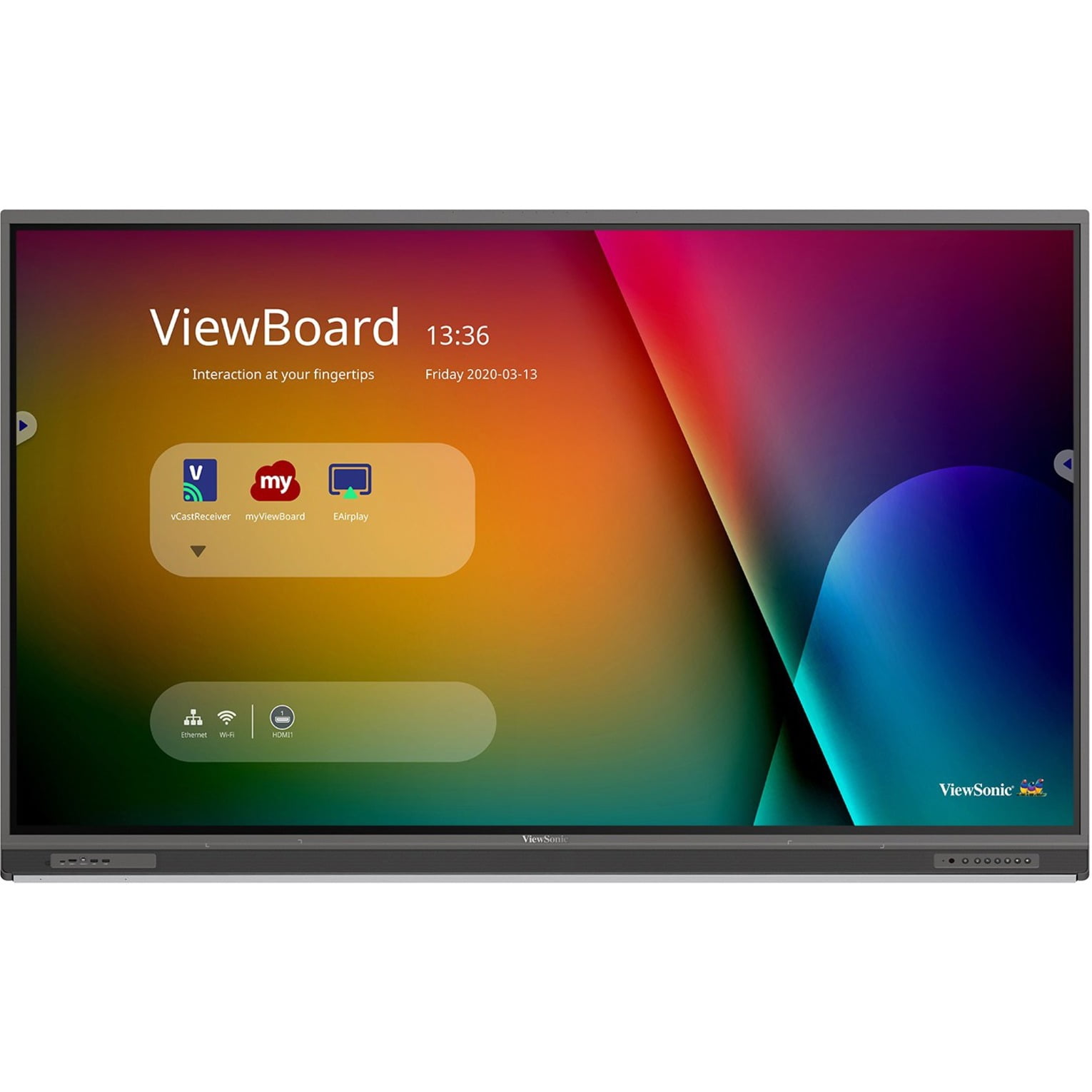 ViewSonic IFP8652-1C 86 Inch 4K Ultra HD Interactive Flat Panel Display ...