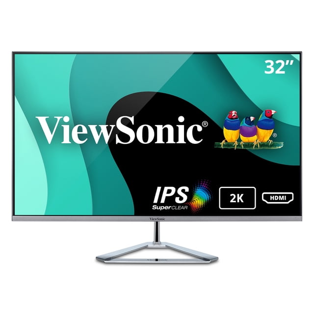 ViewSonic 32 Inch Big Gaming Computer Monitor Screen, Frameless ...