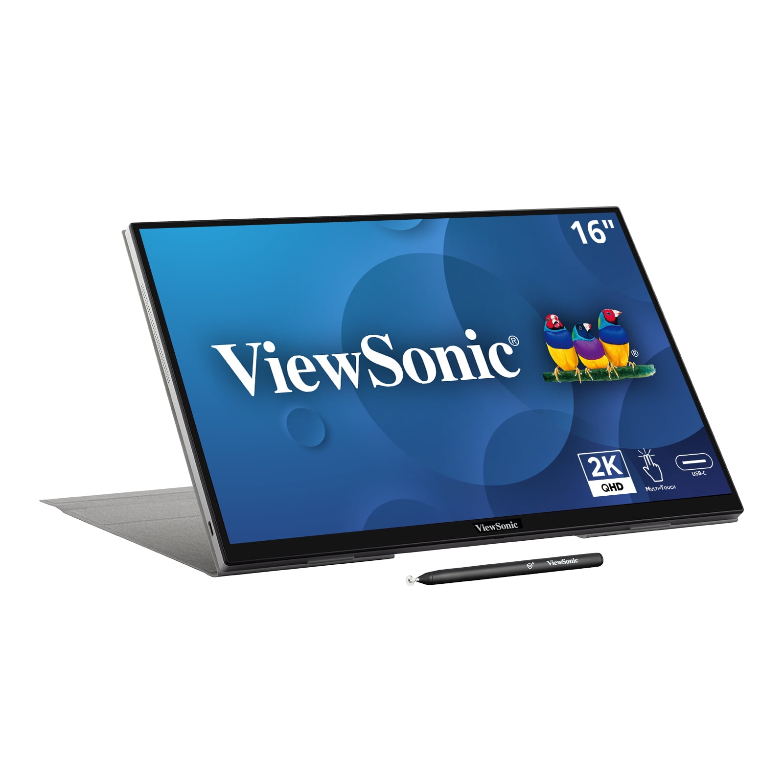 ViewSonic TD1656-2K 16 Inch WQXGA 1600p IPS Touchscreen Portable ...