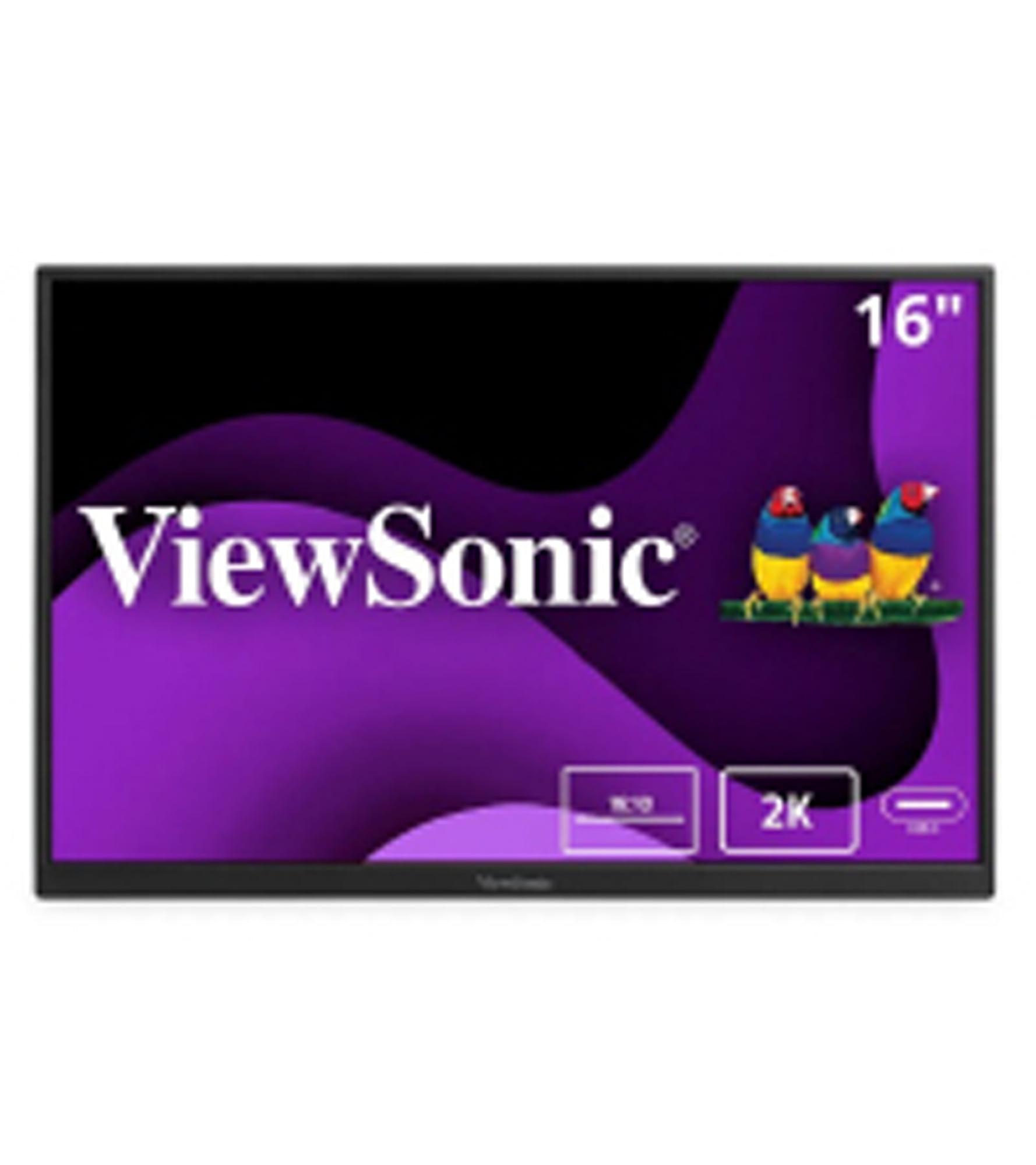 ViewSonic TD1656-2K 16 Inch WQXGA 1600p IPS Touchscreen Portable Monitor with 2 Way Powered 65W ...