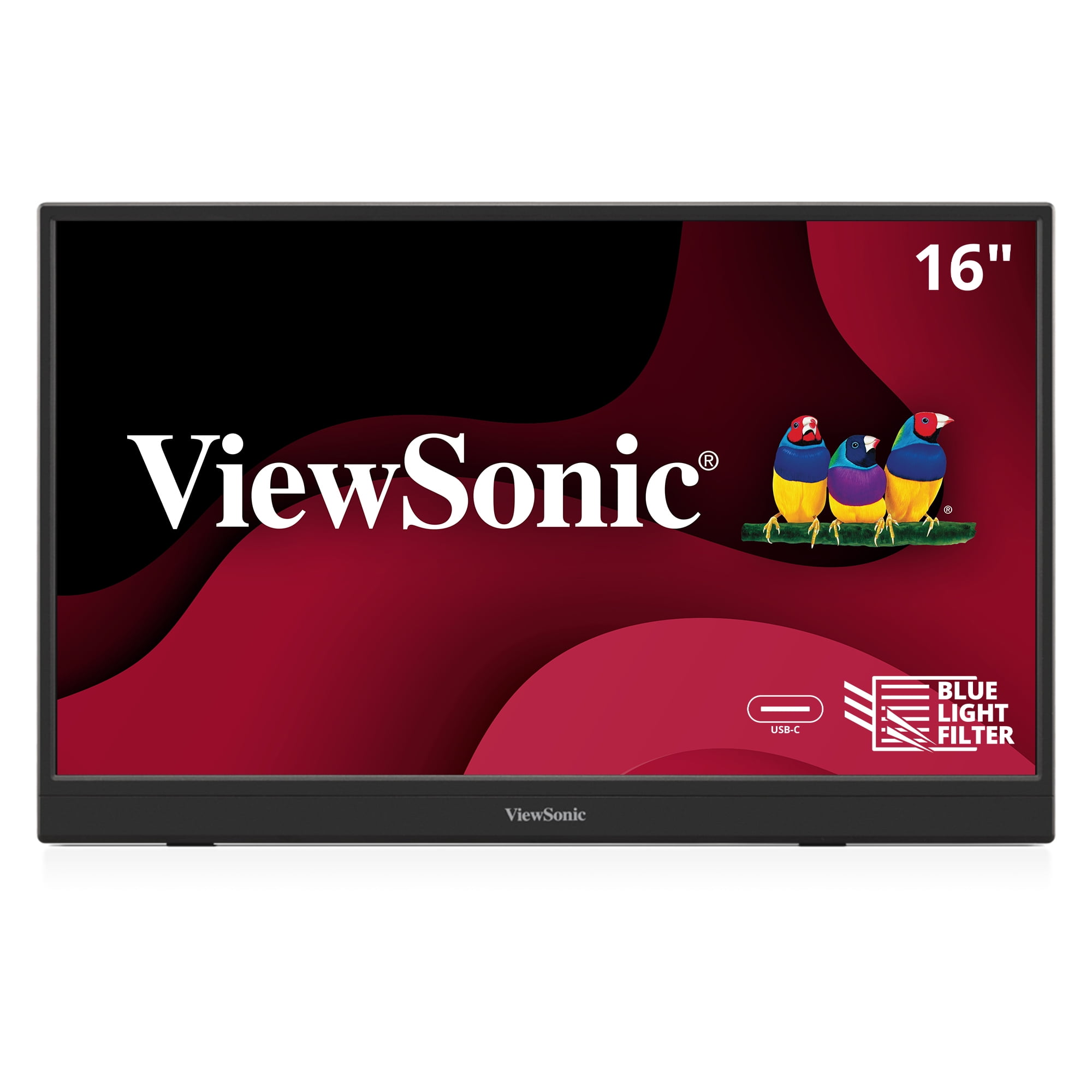 ViewSonic VA1653 16" FHD IPS Portable Monitor Built-in Stand - Walmart.com
