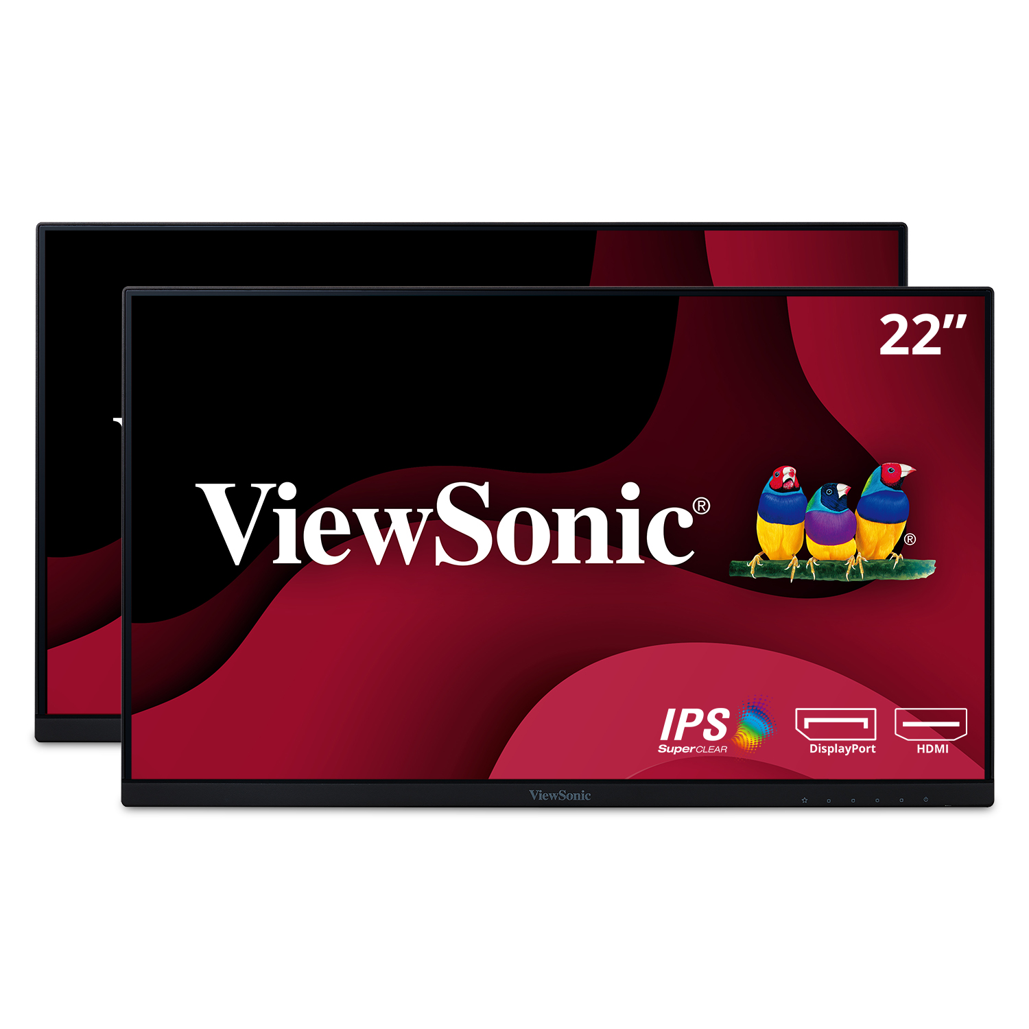 ViewSonic VA2256-MHD_H2 Dual Pack Head-Only 1080p IPS Monitors with ...