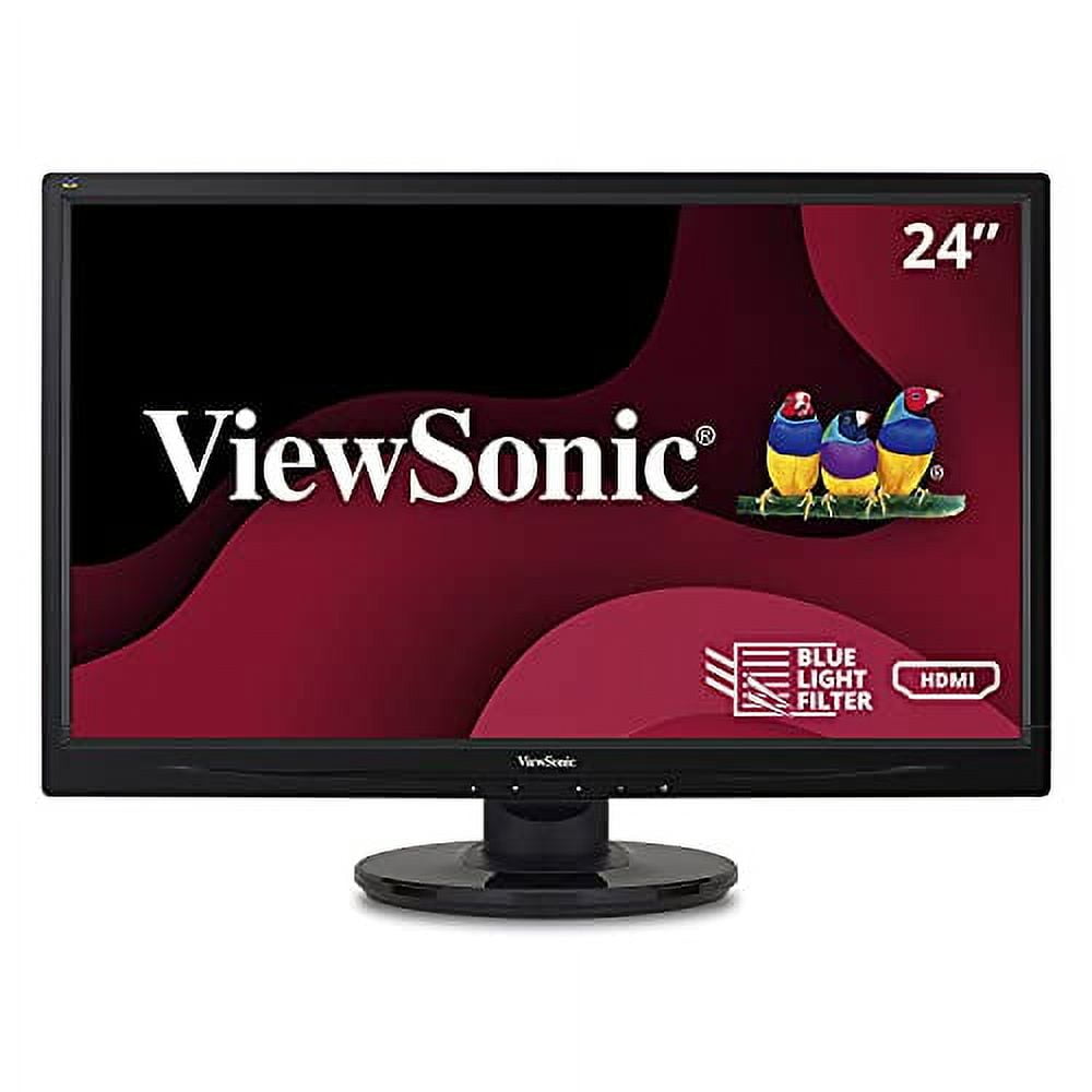 ViewSonic 24 Inch Full HD 1080p LED Flat Screen Monitor for Computers ...