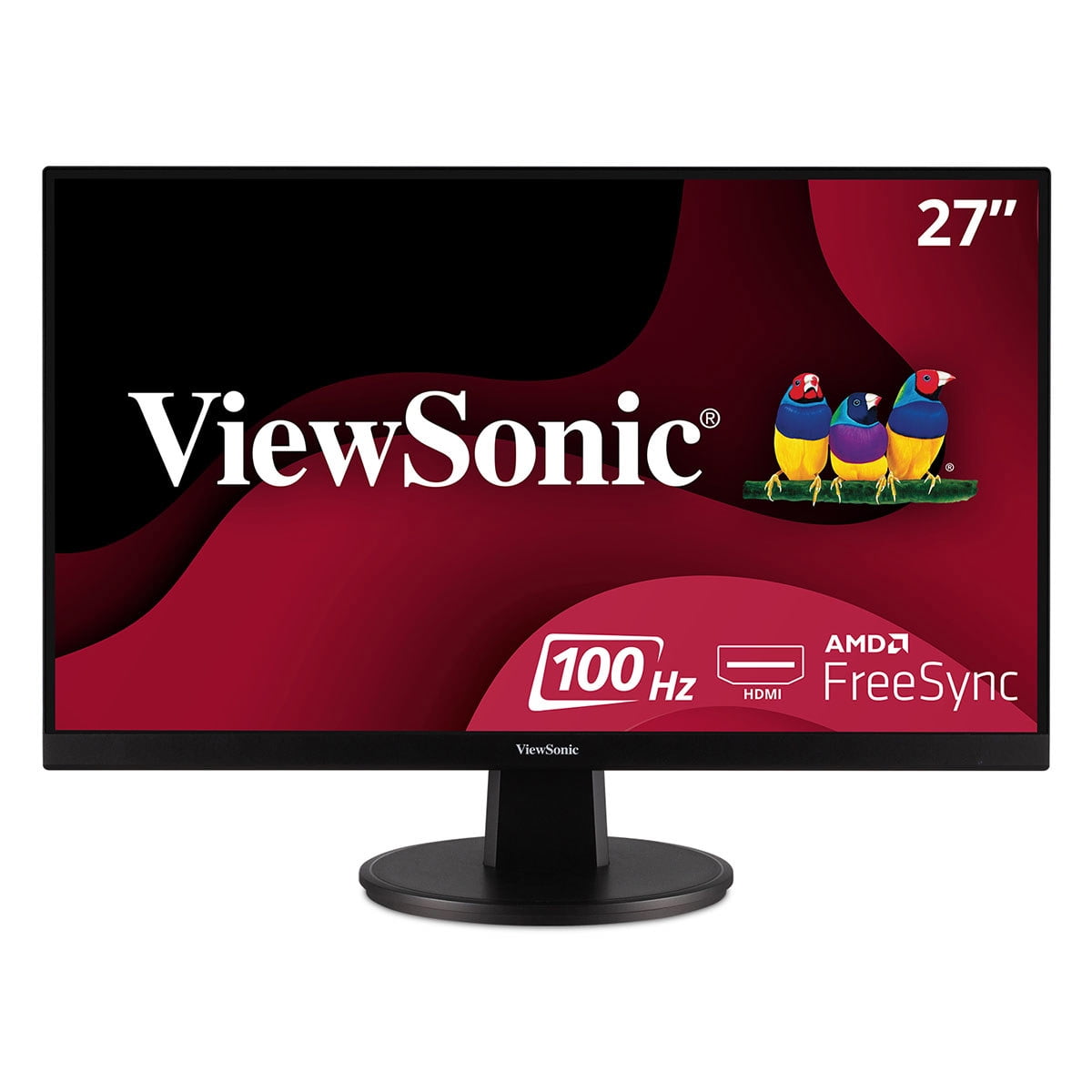 ViewSonic Large Frameless 27 Inch Full HD Monitor with AMD FreeSync ...