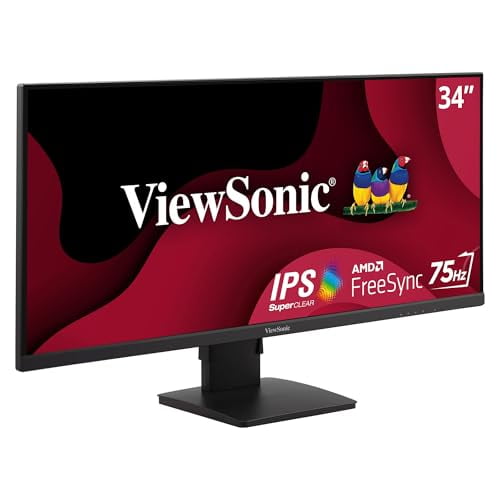 ViewSonic VA3456-MHDJ 34 Inch 21:9 UltraWide WQHD 1440p IPS Monitor ...