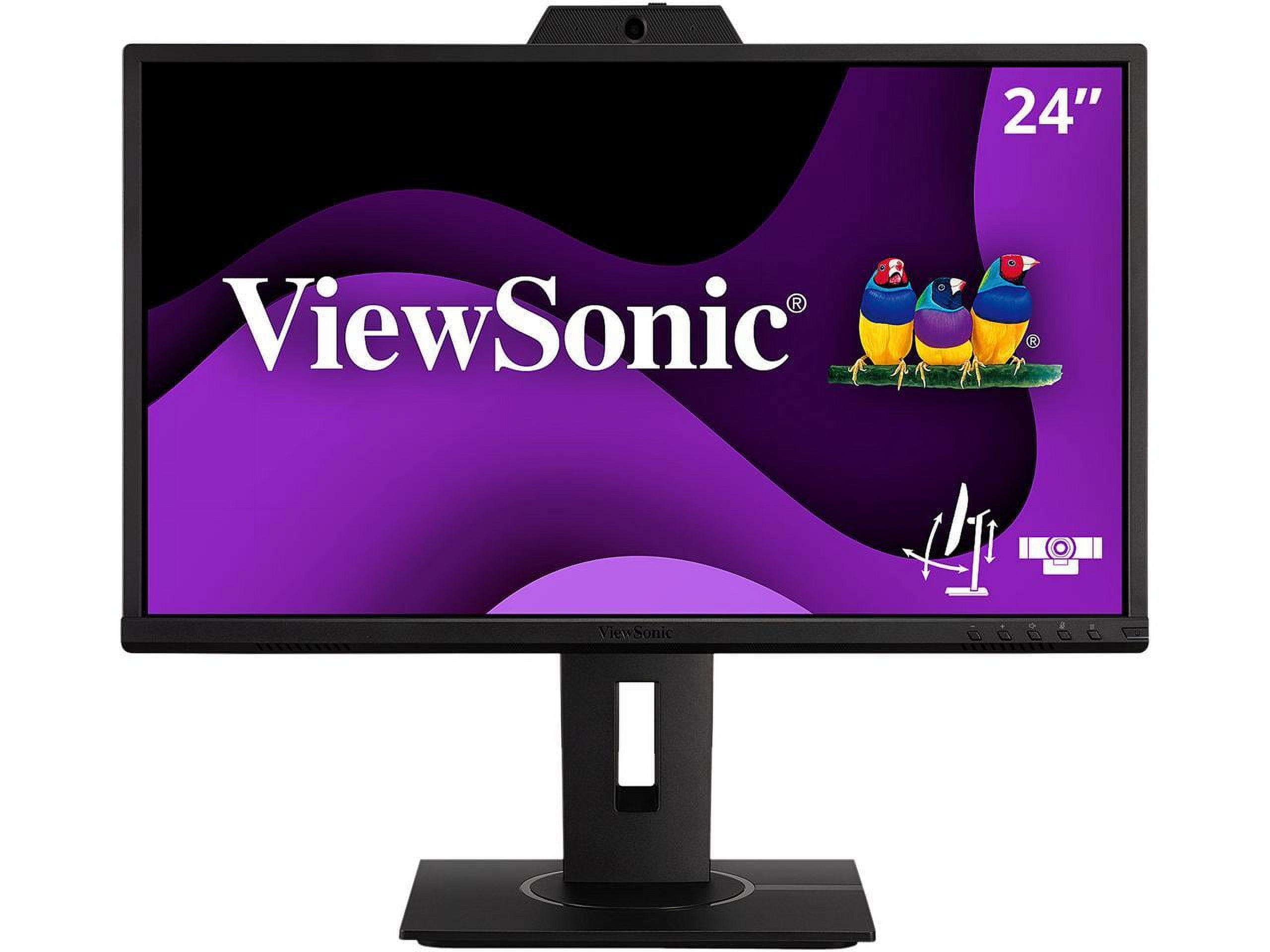 ViewSonic 24 Inch HD Video Conferencing Monitor VG2440V with 2MP Camera ...