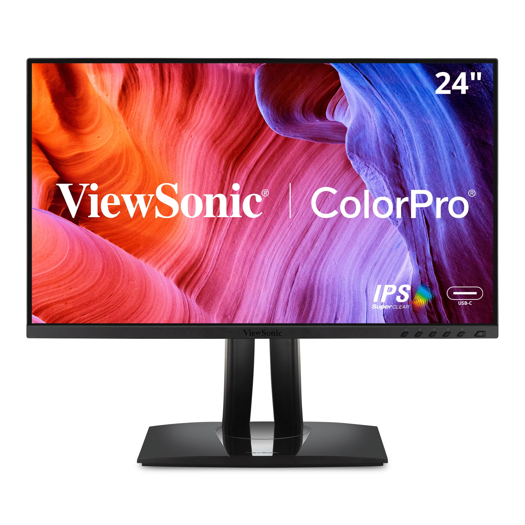 ViewSonic VP2456 24 Inch LCD HD Monitor, Ultra-Thin Bezels, Pantone ...