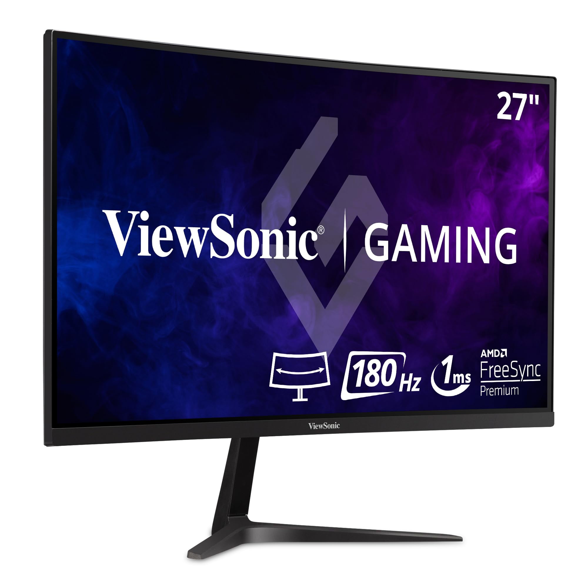 ViewSonic VX2718-PC-MHD 27 Inch Curved 1080p 1ms 180Hz Gaming Monitor ...