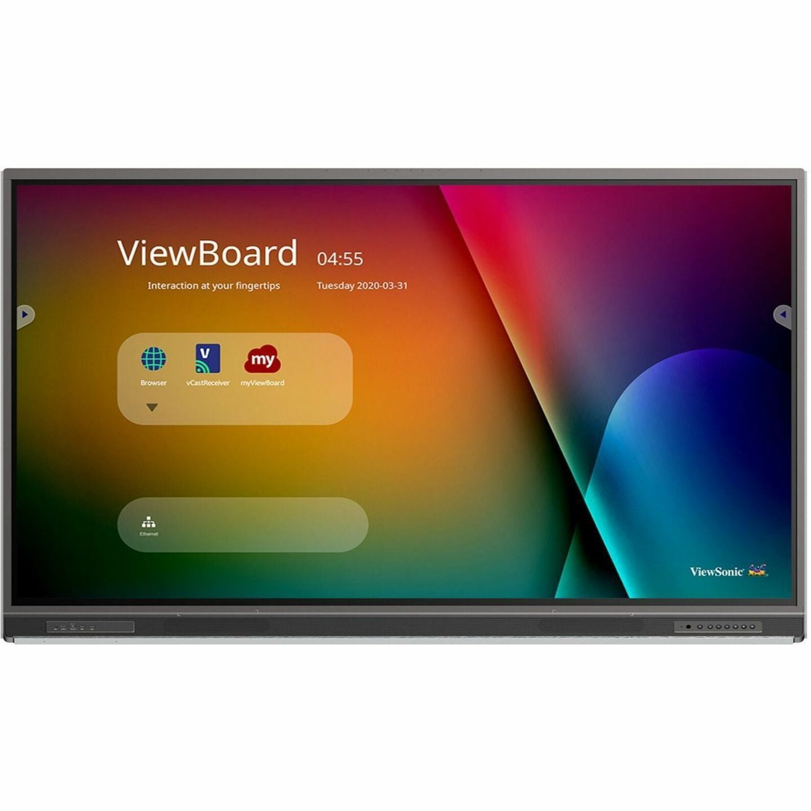 ViewSonic ViewBoard IFP8652-1CN, 4K Interactive Display with Integrated ...