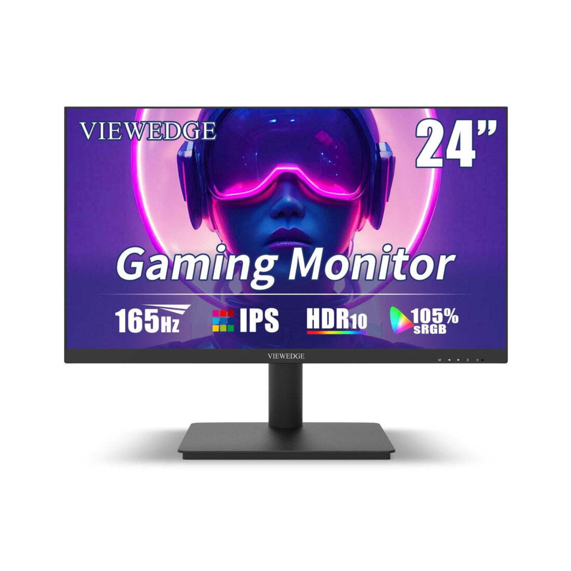 Viewedge 24" Gaming Monitor, FHD 1080p, 165hz/144hz, IPS 1ms, HDR 10, 2 ...