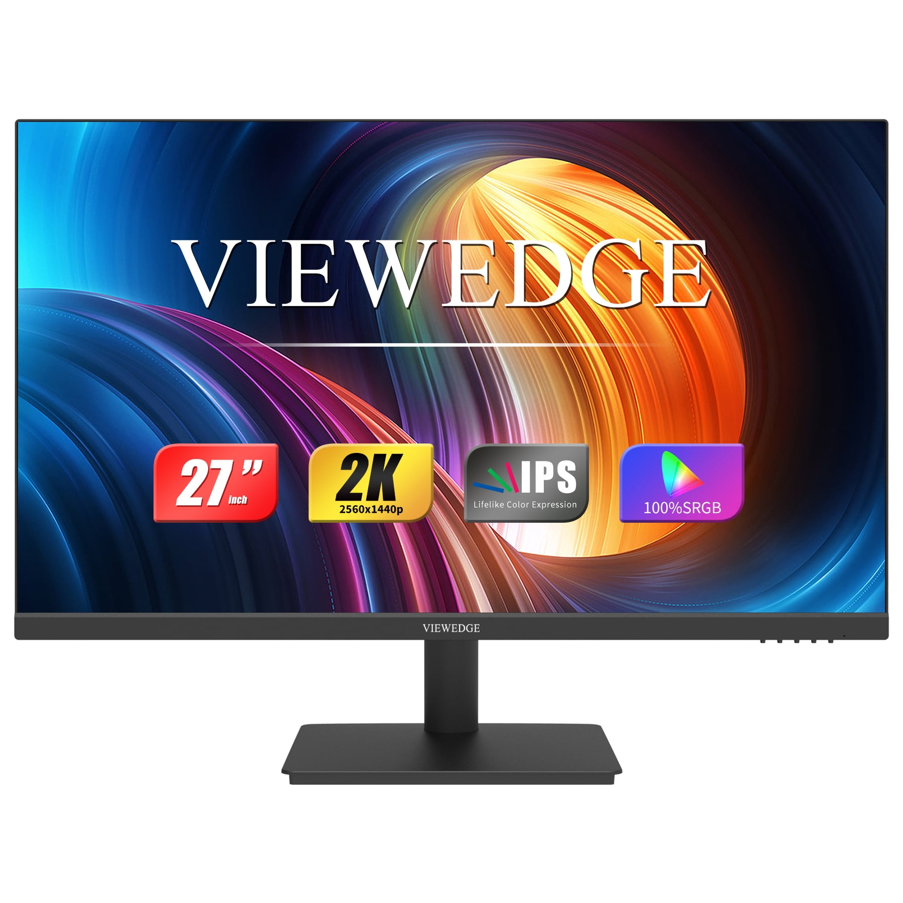 Viewedge 27 inch Monitor with 2K 2560 x 1440 IPS Panel 75hz | Computer ...