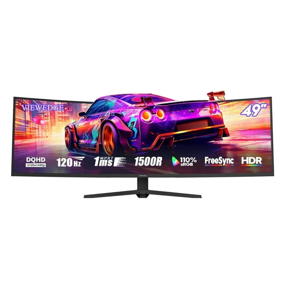 49 Inch Monitors for Gaming and Work with Curved OLED Displays