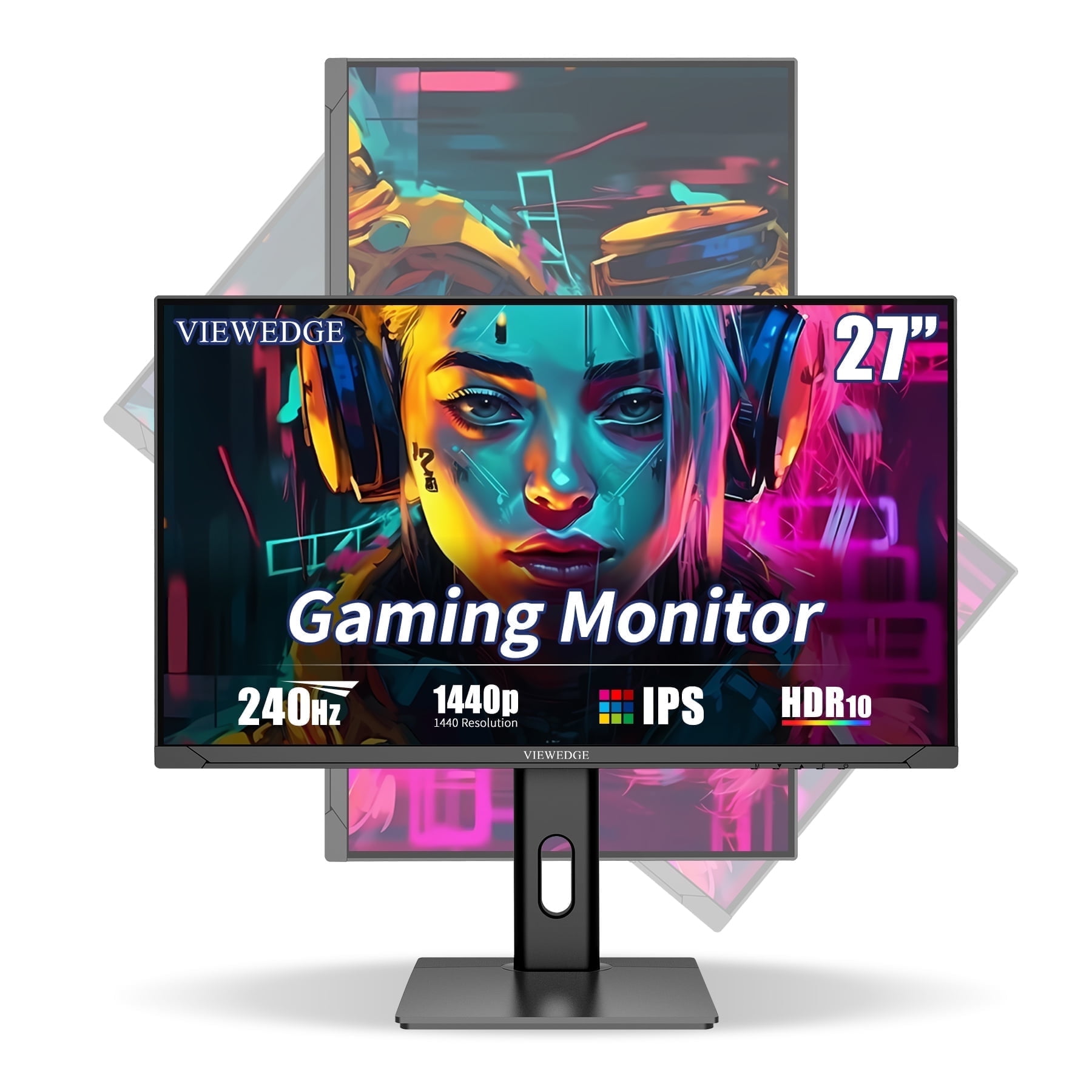 Viewedge Gaming Monitor 27 inch QHD (2560x1440p) 240Hz Computer Monitor ...