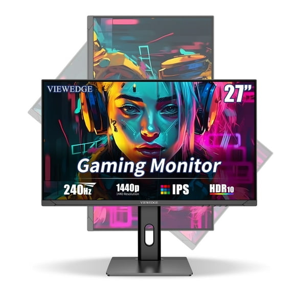 Viewedge Gaming Monitor 27 inch QHD (2560x1440p) 240Hz Computer Monitor ...