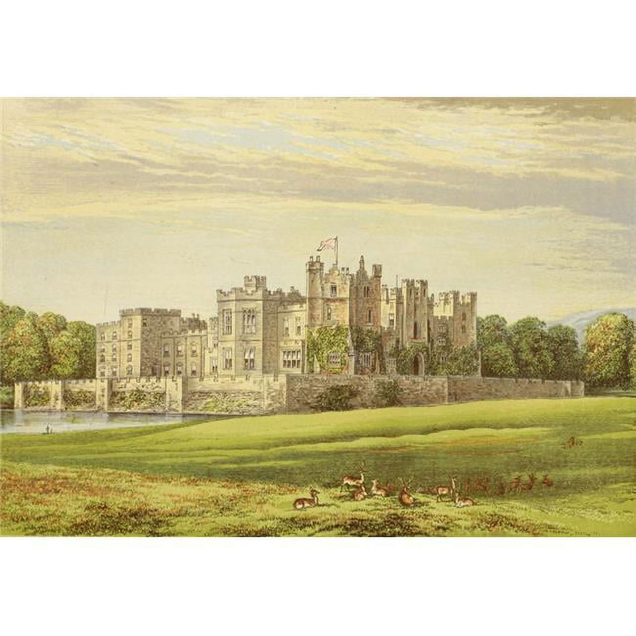 Views of Seats 1880 Raby Castle Poster Print by A.F. Lydon - 18 x 24 ...
