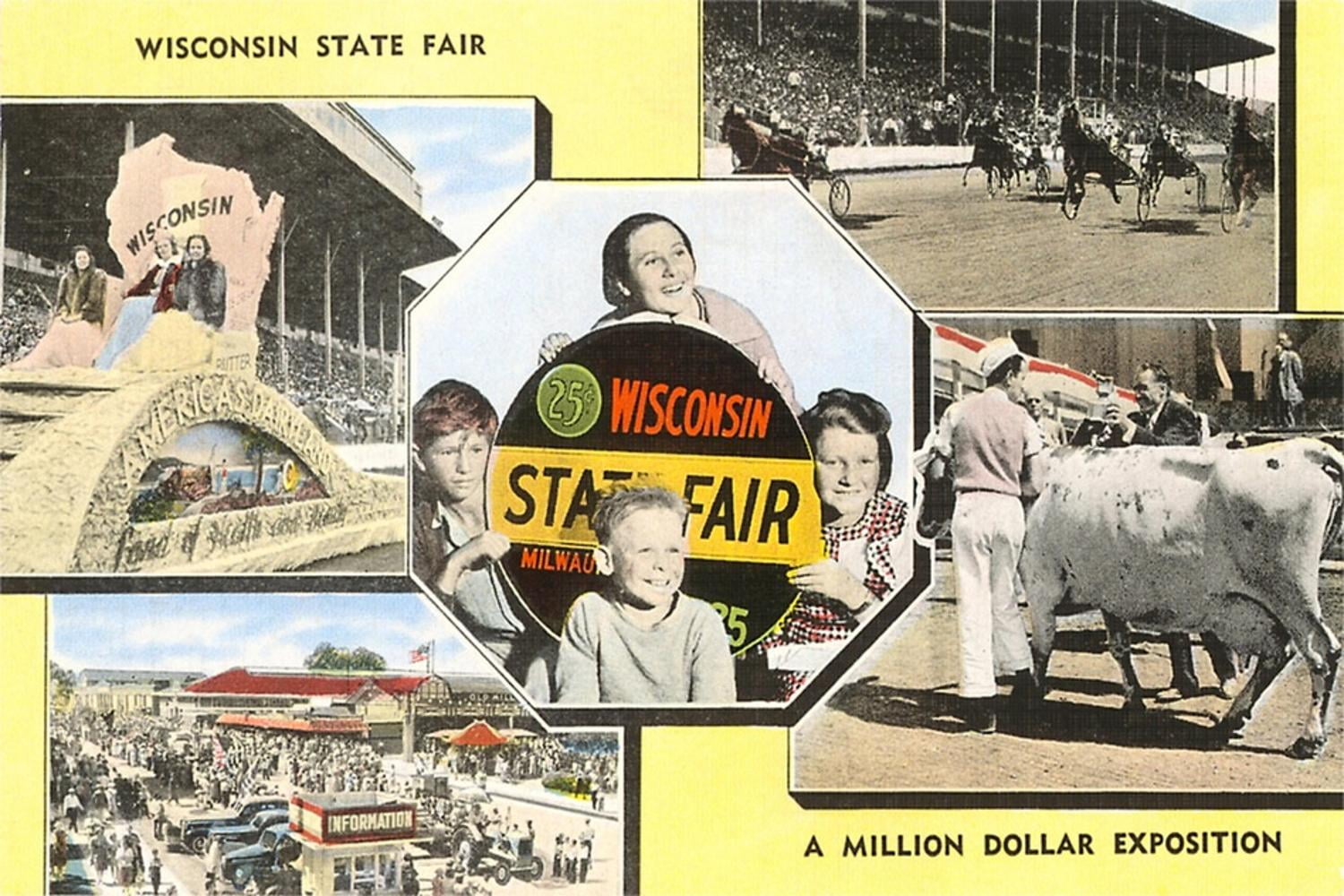 Views of Wisconsin State Fair Art Print by Unknown, 24" x 16", Sold by ...
