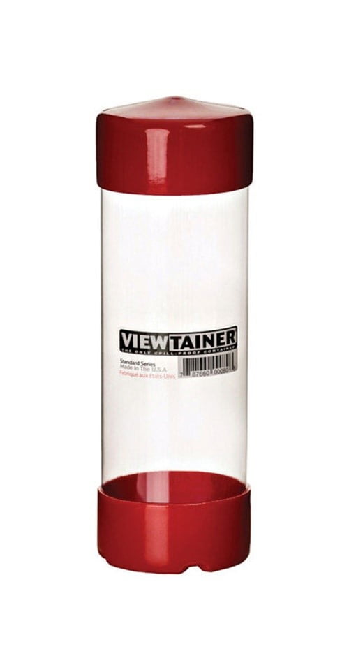 Viewtainer 3 in. W X 8 in. H Slit Top Container Plastic Red - Walmart.com