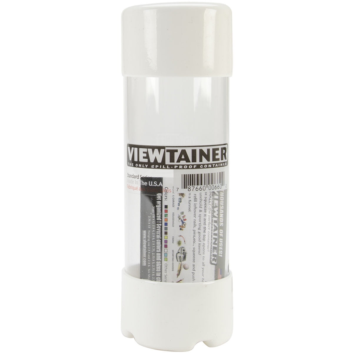 Viewtainer Slit Top Storage Container 2"X6"-White - Walmart.com