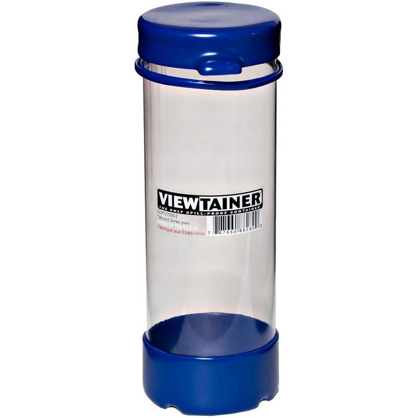 Viewtainer Tethered Cap Storage Container 2.75"X8"-Blue - Walmart.com