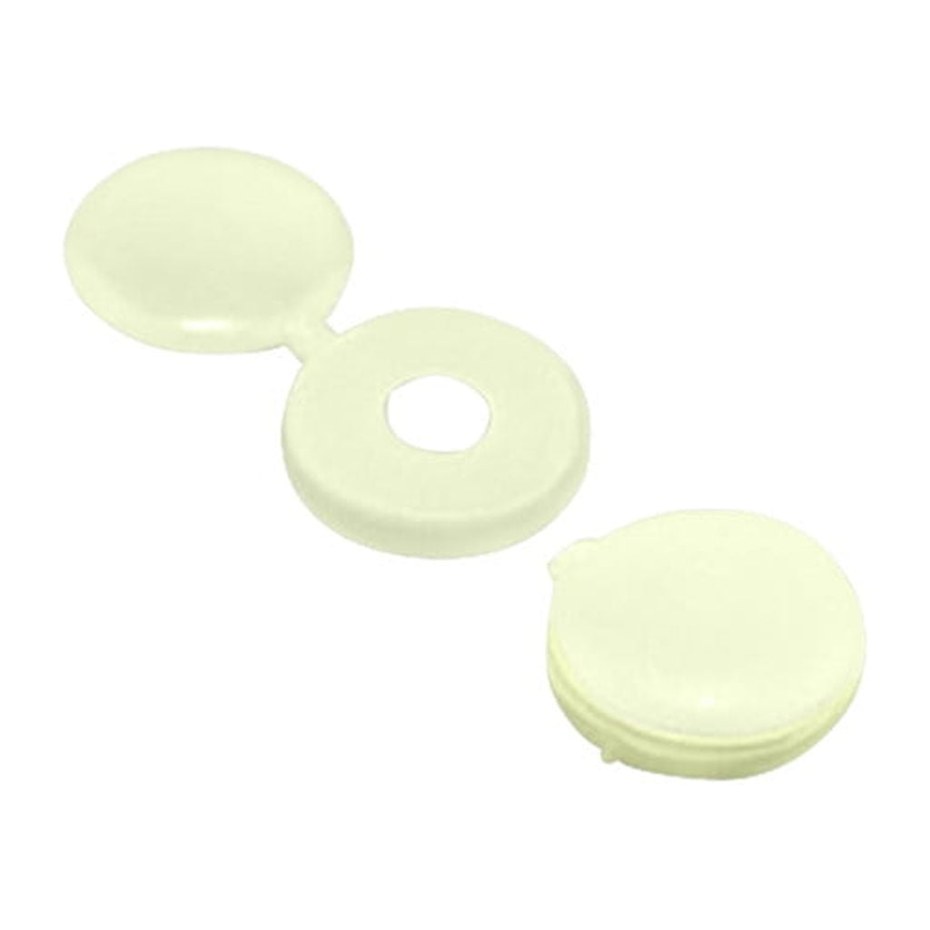 Viflosae 100pcs Hinged Plastic Screw Cover Fold Cap Button Home ...