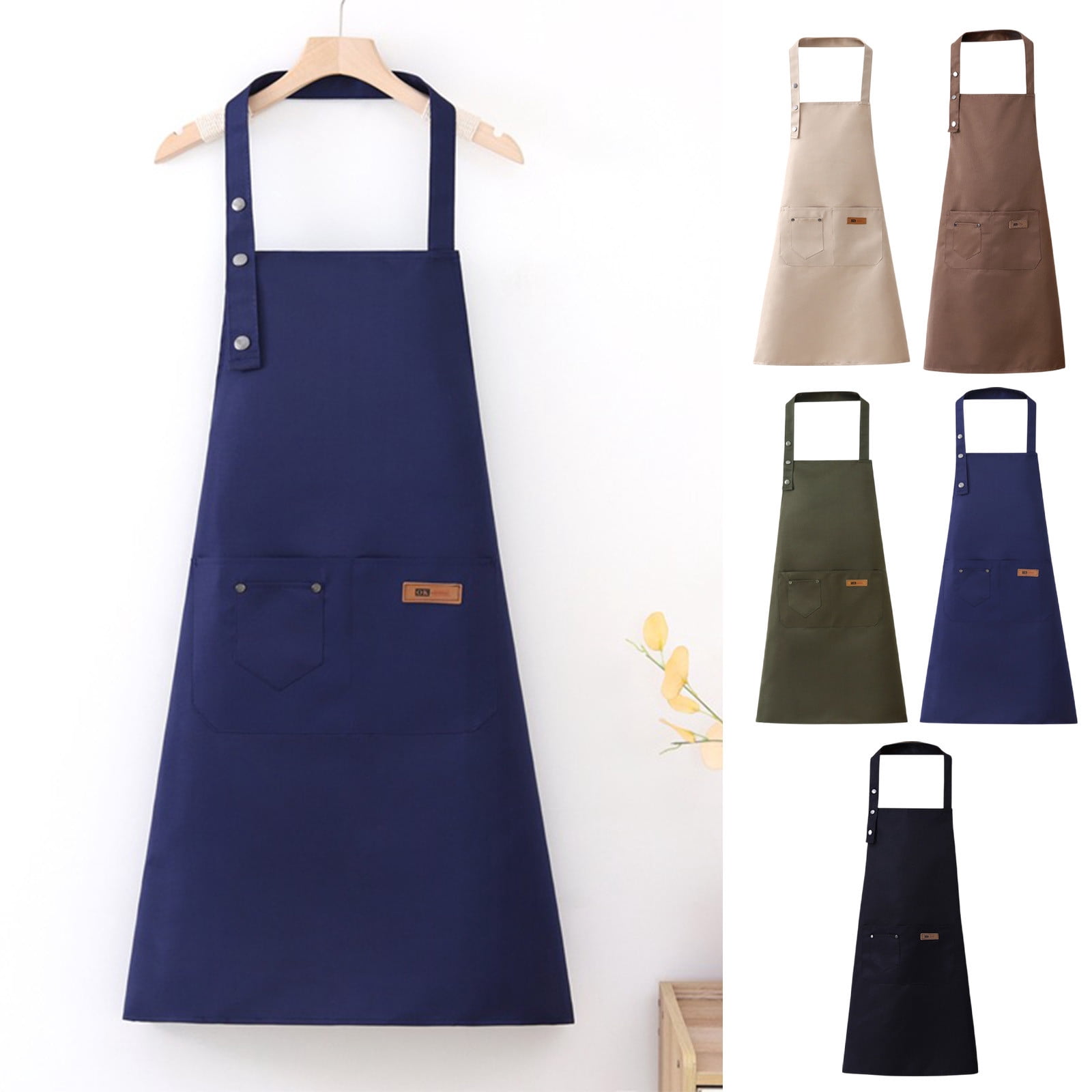 Viflosae Aprons for Men Apron Long Cottons Apron Waterproof Oil ...