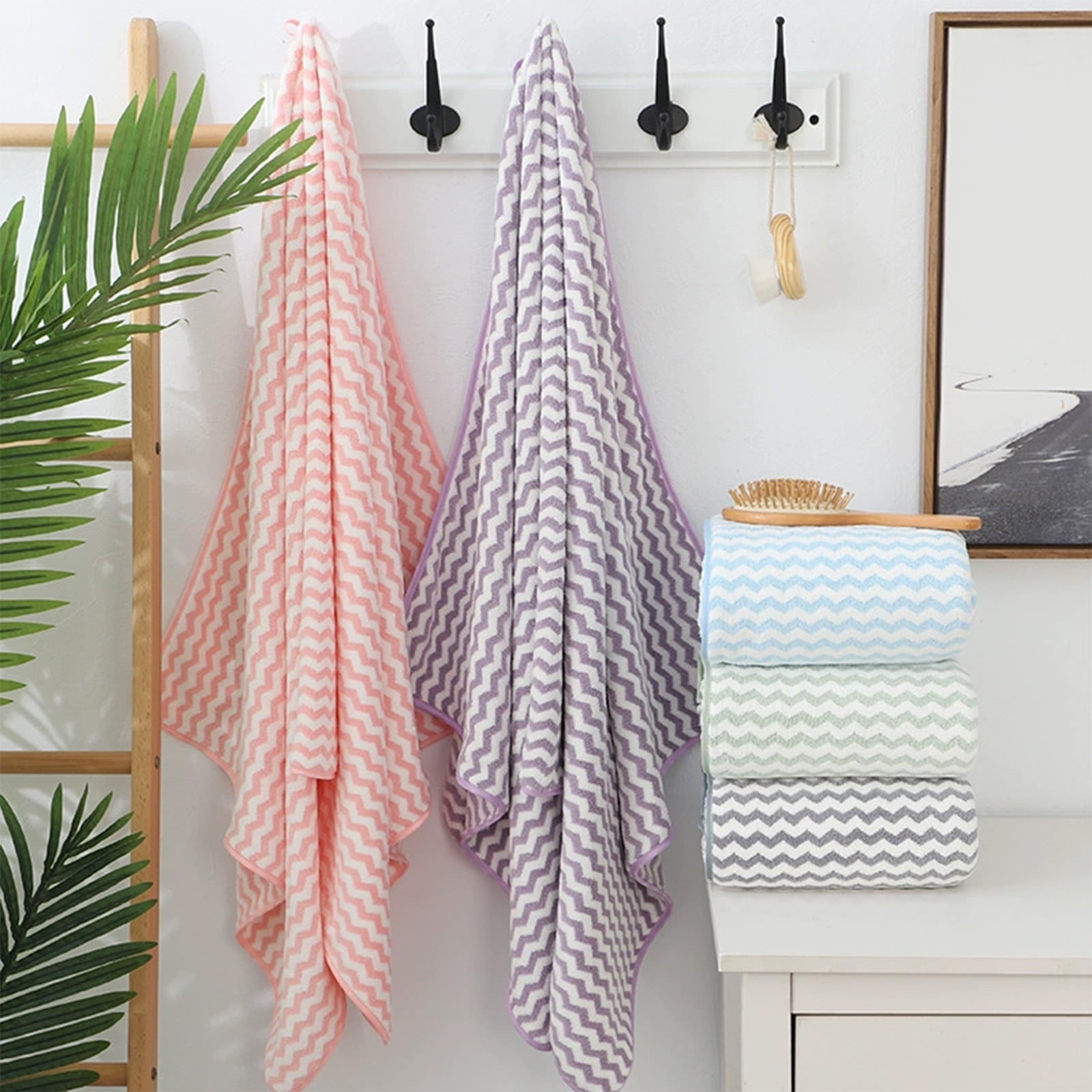 Viflosae Beach Towel Towels for Bathroom Water Ripple Soft Skines ...
