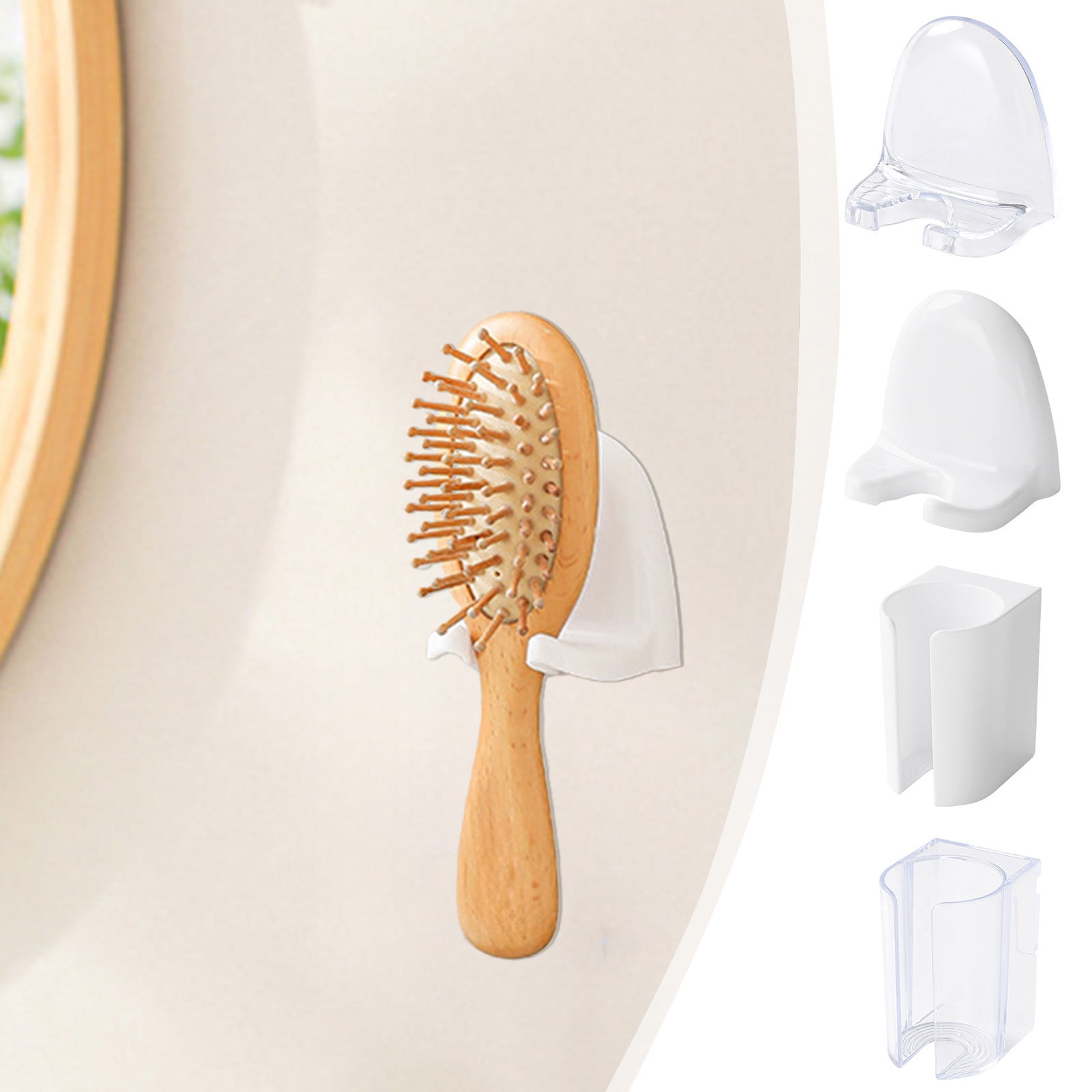 Viflosae Bookshelf Wall Shelves Plastic Shelf Razors Shelf Wall Mounted ...