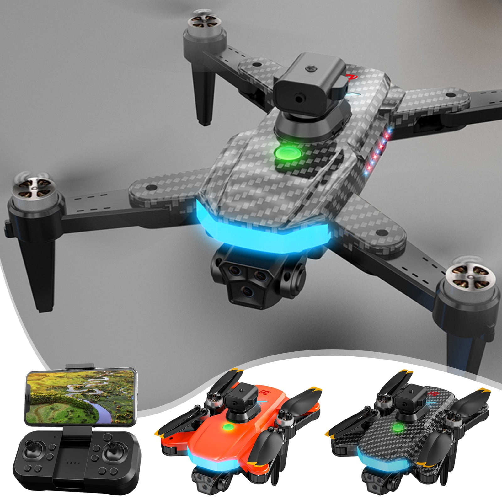 Viflosae Brushless Motor Drones With 1080P Cameras Wind Resistance Headless Mode Gesture Control ...