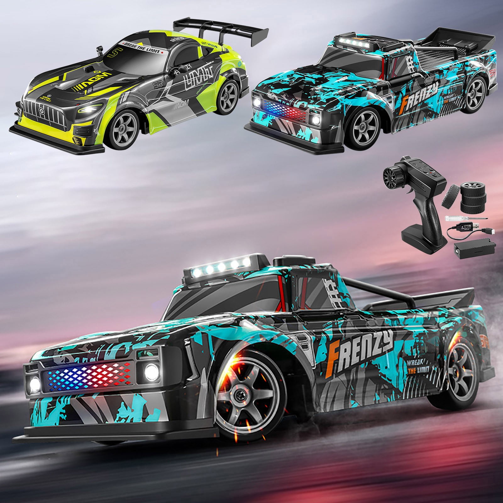 Viflosae Car Toy Holiday Party Favors for Kids High-speed Drift Car 4WD ...