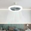 Fankiway Ceiling Fan with Lights Enclosed Low Fan Light Ceiling Light ...