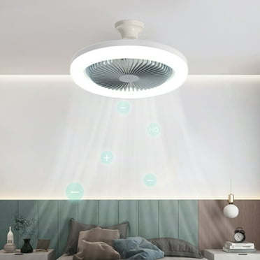 Fankiway Ceiling Fan with Lights Enclosed Low Fan Light Ceiling Light ...