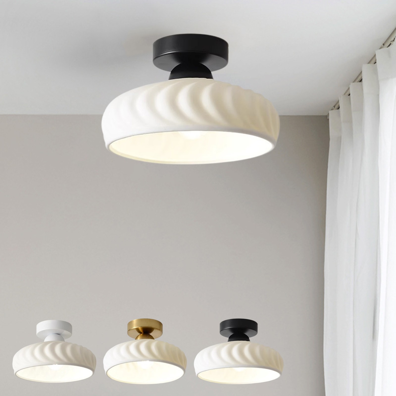 Viflosae Ceiling Light Fixture Long Chandelier Pendant Light Balcony ...