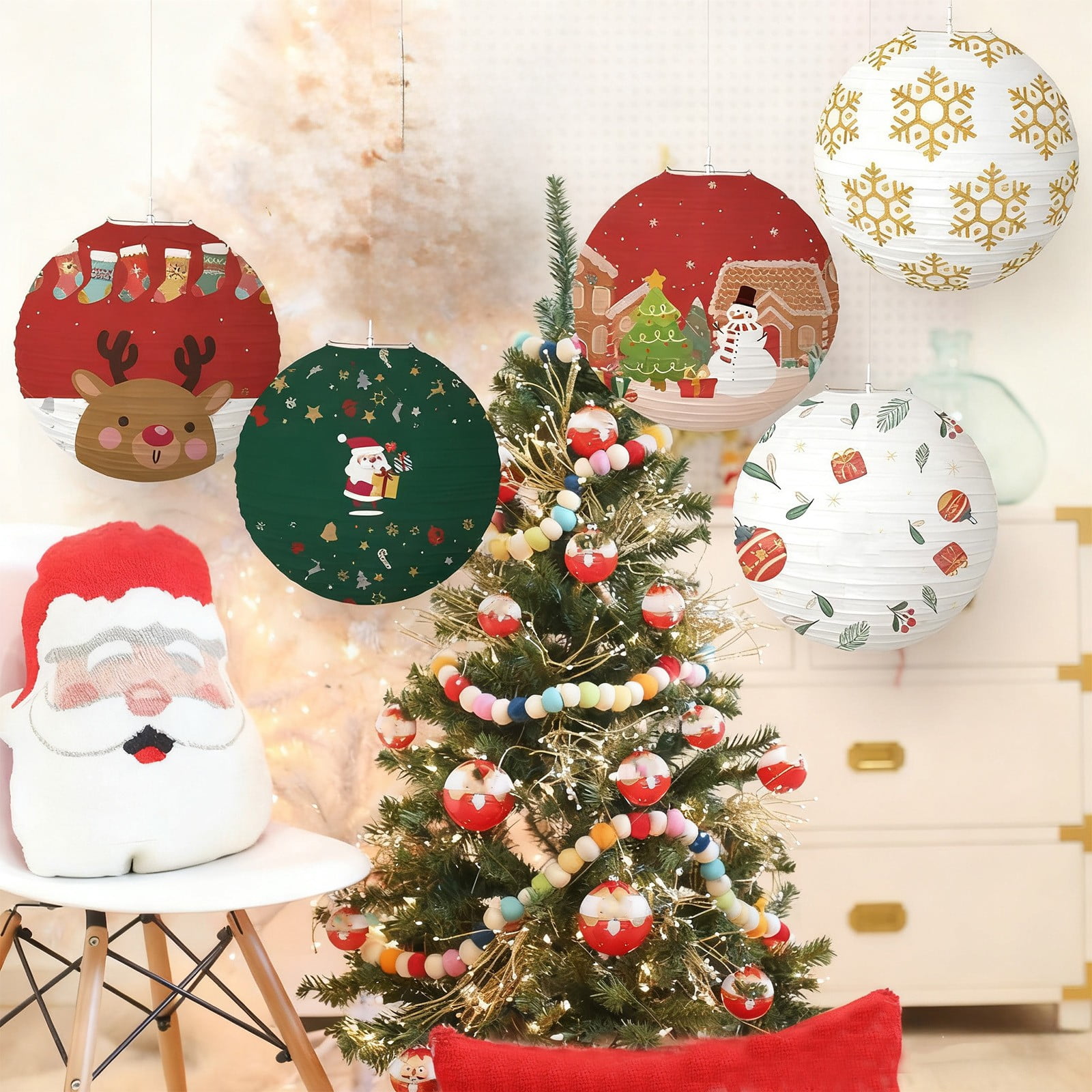 Viflosae Christmas Decor Mini Ornaments for Mini Tree 2pcs Christmas ...