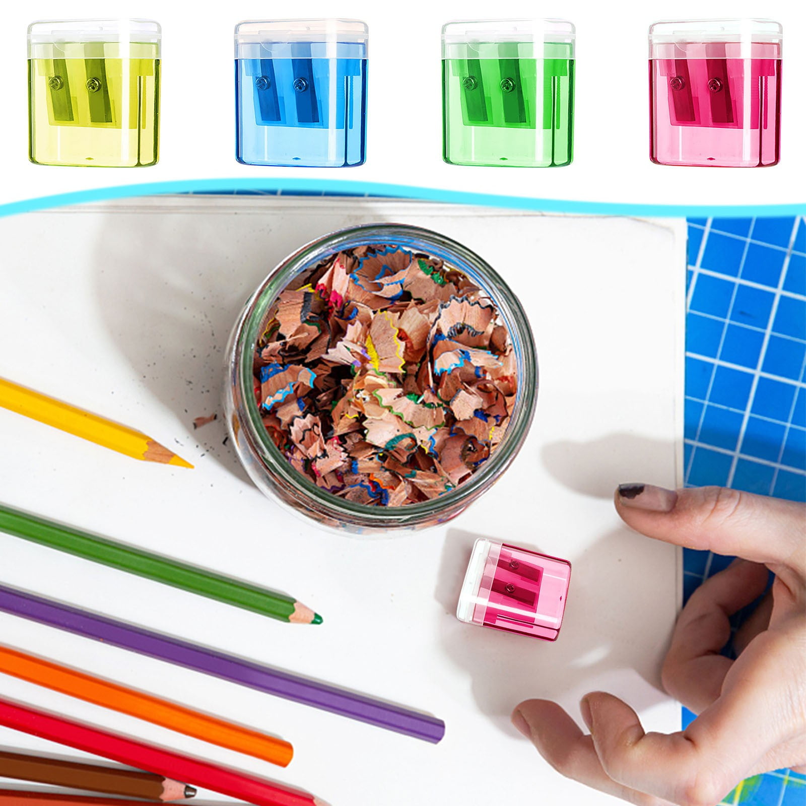 Viflosae Classroom Pencil Sharpener Small Pencil Sharpener Mini ...