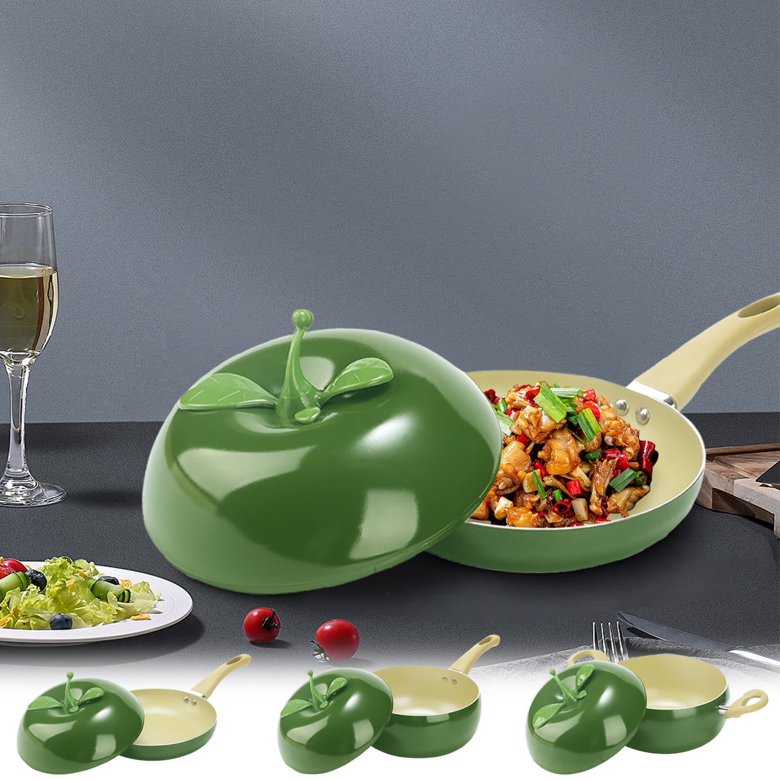 Viflosae Cooking Pan Frying Pan Kitchen Fine Nonstick Pan Nonstick Pan ...