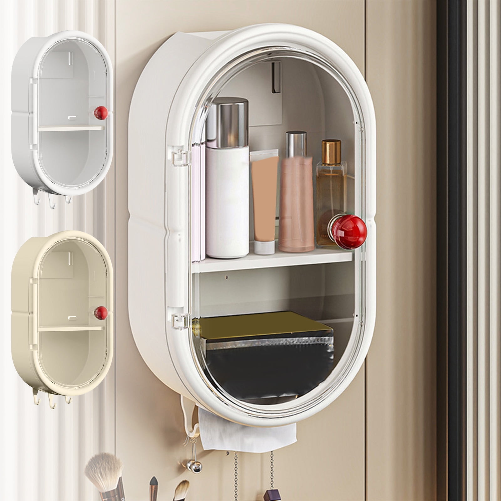 Viflosae Corner Storage Floating Shelves Bathroom Multifunctional Wall ...