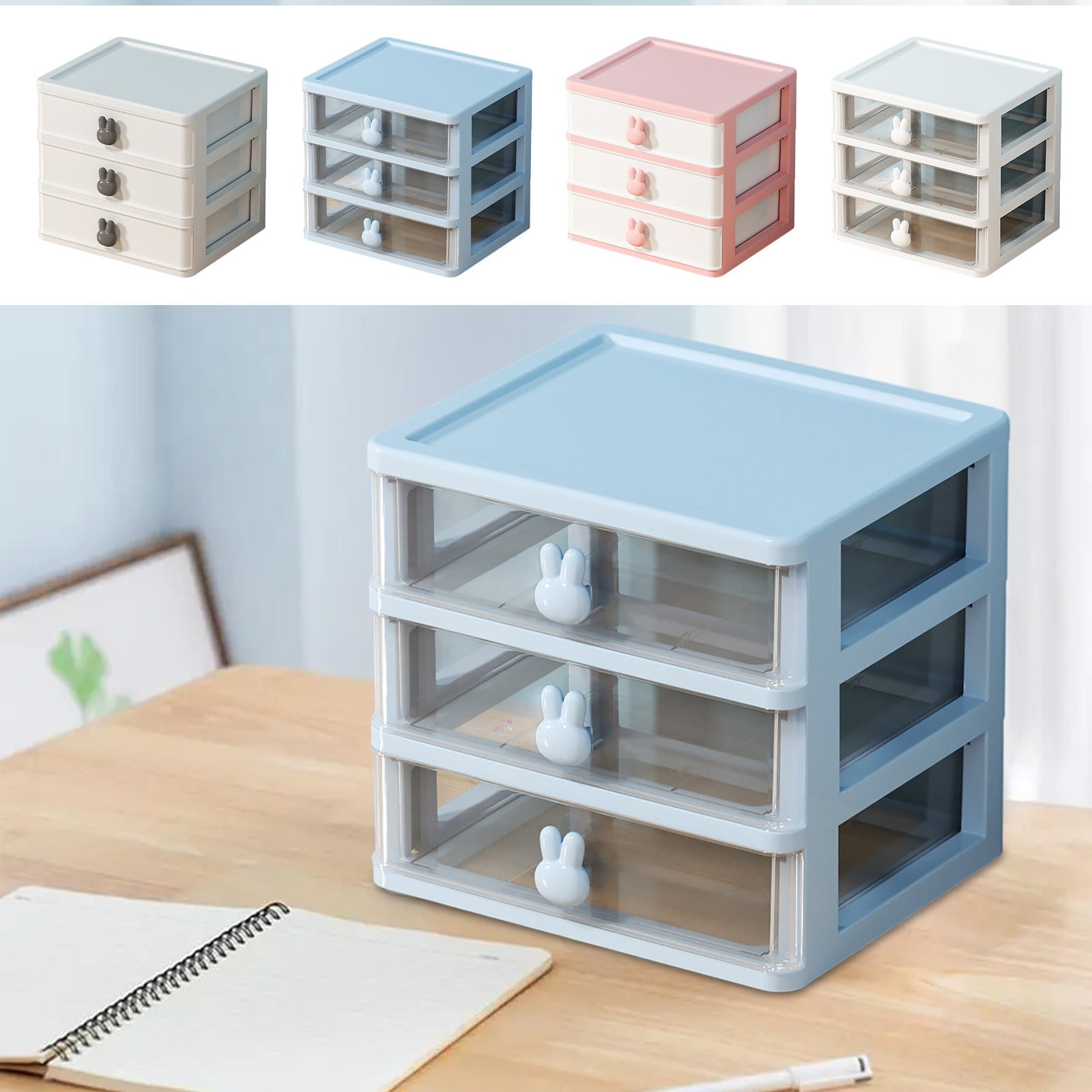 Viflosae Corner Wall Shelves Desktop Storage Box Drawer Style Storage ...