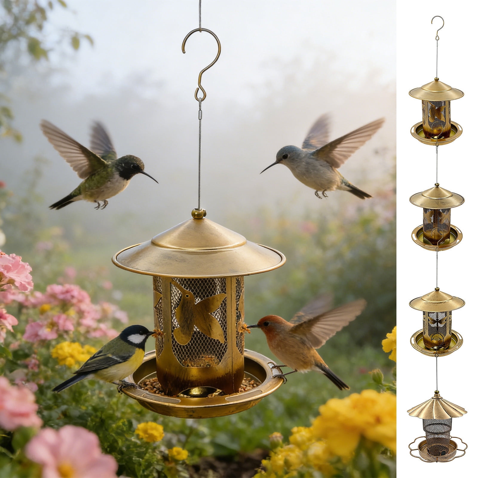 Viflosae Crow Feeder Hopper Feeders Hummingbirds Feeder Suitable For ...
