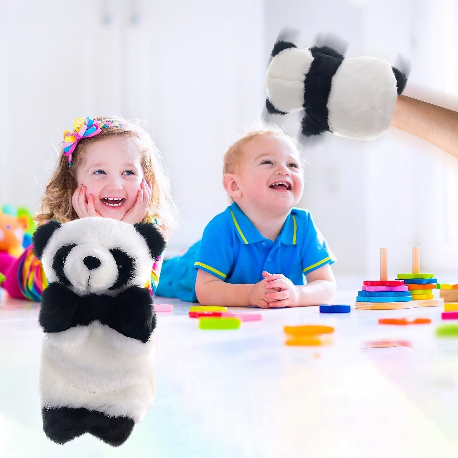 Viflosae Cute Stuffed Animals Christmas Toy Hand Puppet Small Animals ...