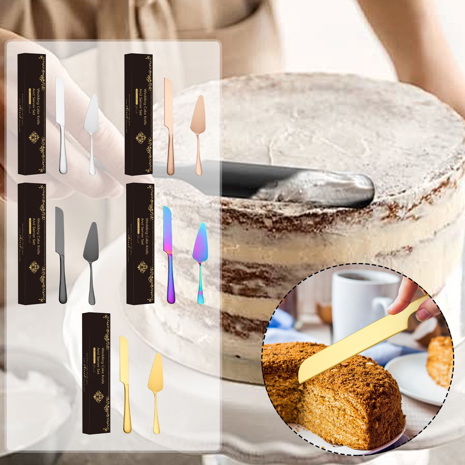 Viflosae Cutlery Set Utensils Set Silverware Sets Stainless Steel Bread ...