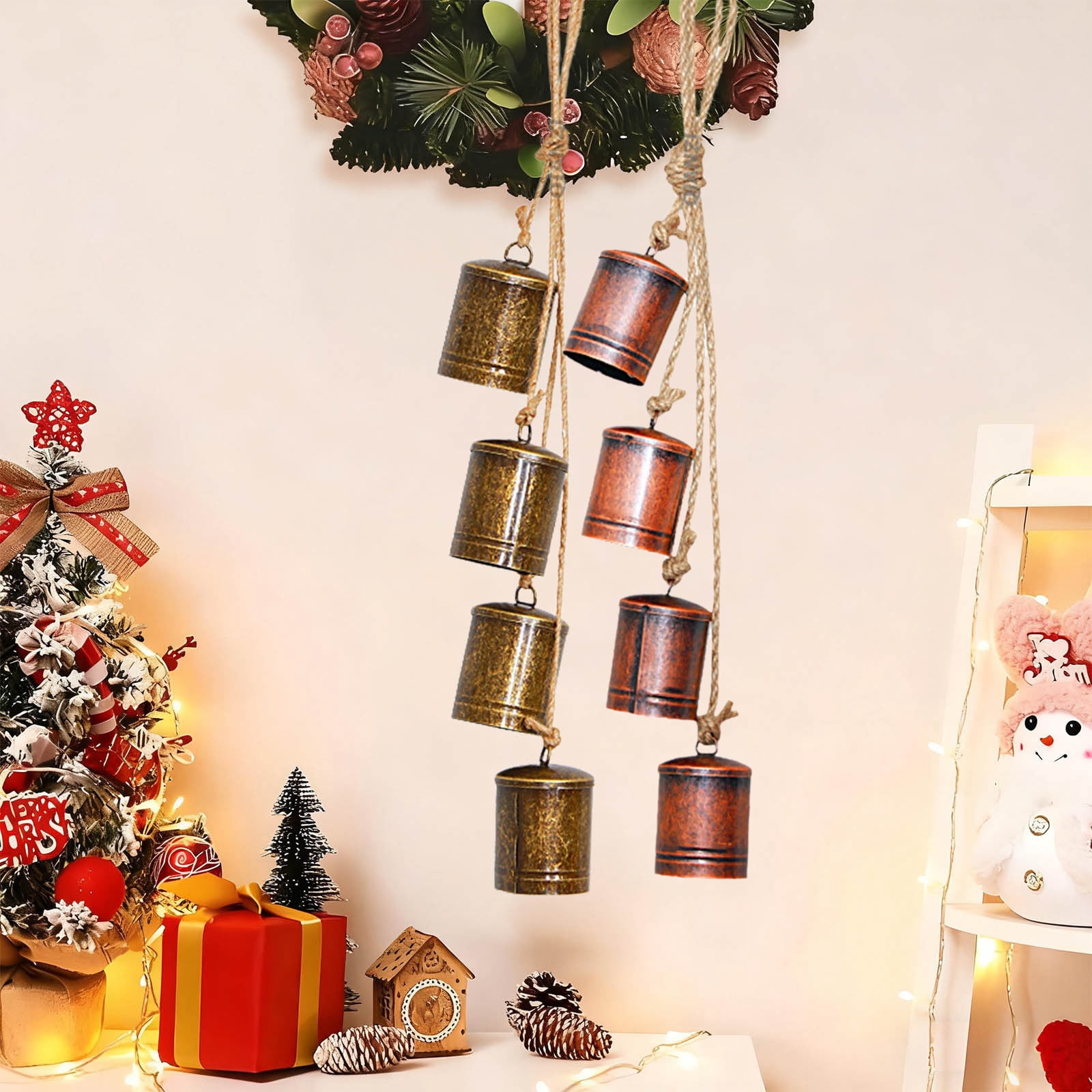 Viflosae DIY Ornaments Xmas Decor Christmas Rope Trumpet Shabby Style ...