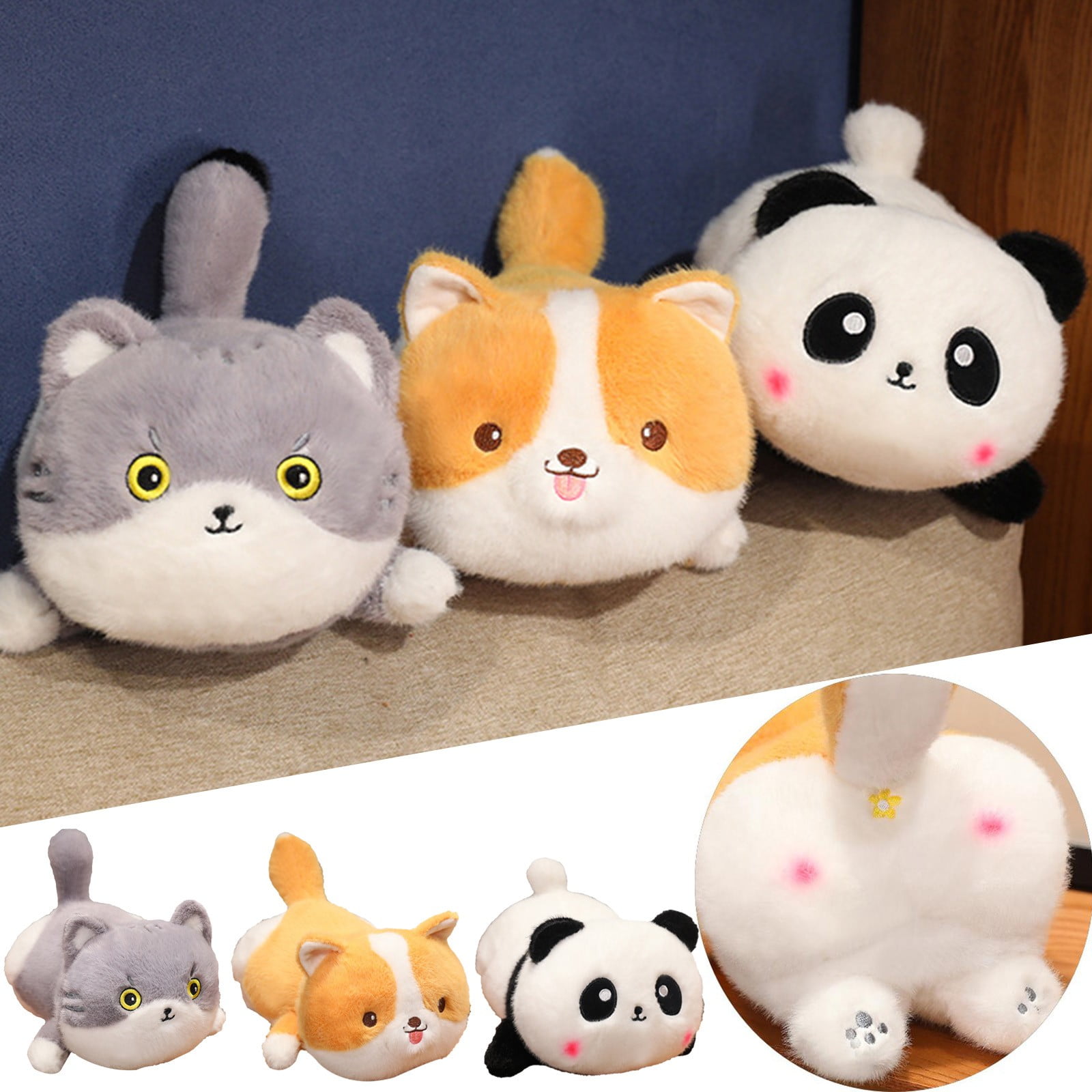 Viflosae Dance Gift 26CM Animals Pandas Doll Invent Corgi Doll Doll ...